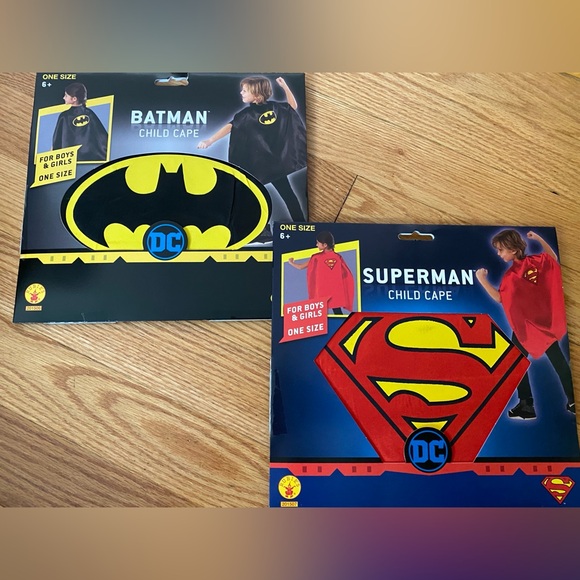Rubie's | Costumes | Rubies Batman And Superman Child Capes Black ...